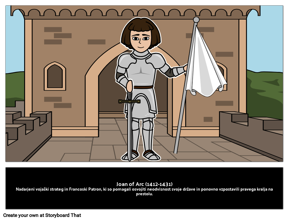 Kdo je Bila Joan of Arc? Storyboard af sl-examples