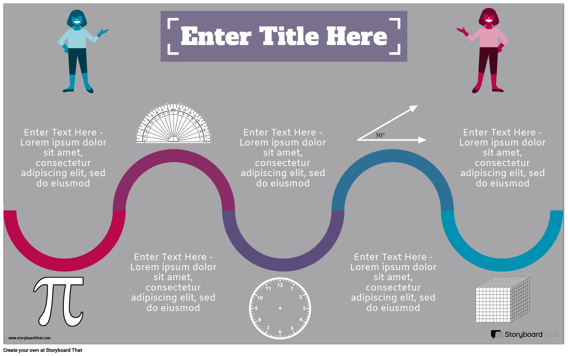 Math Infographic Landscape Color 2 Storyboard by sl-examples