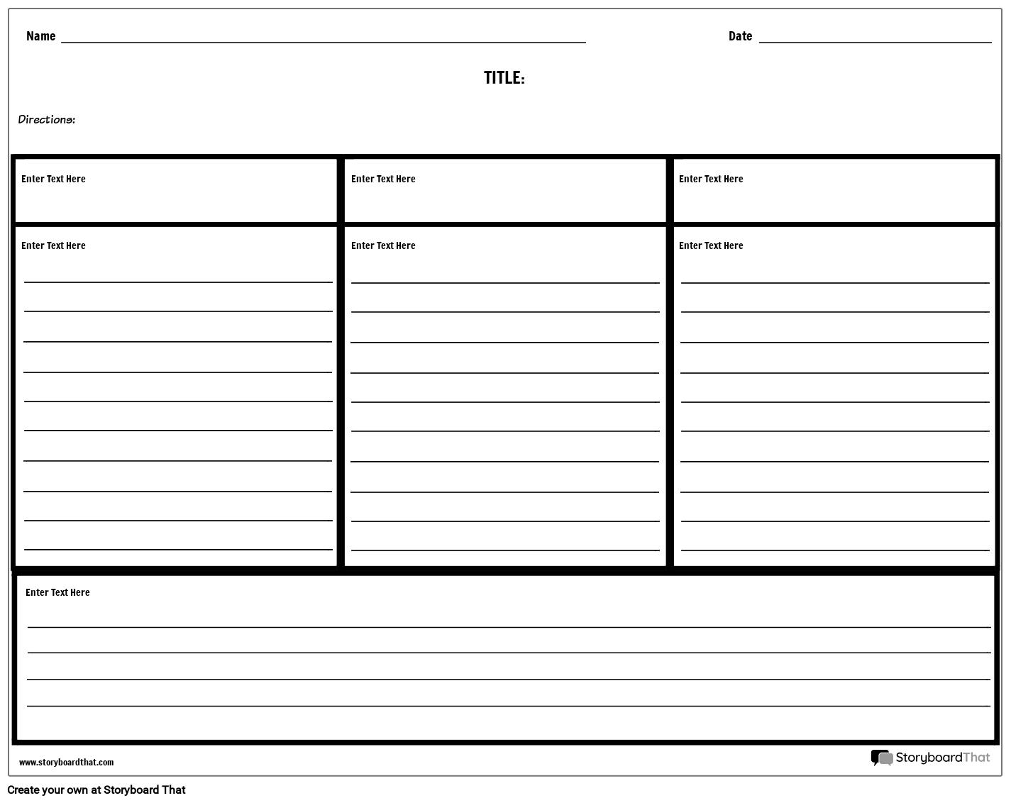 Opombe s Tremi Stolpci z Vrsticami Storyboard por sl-examples