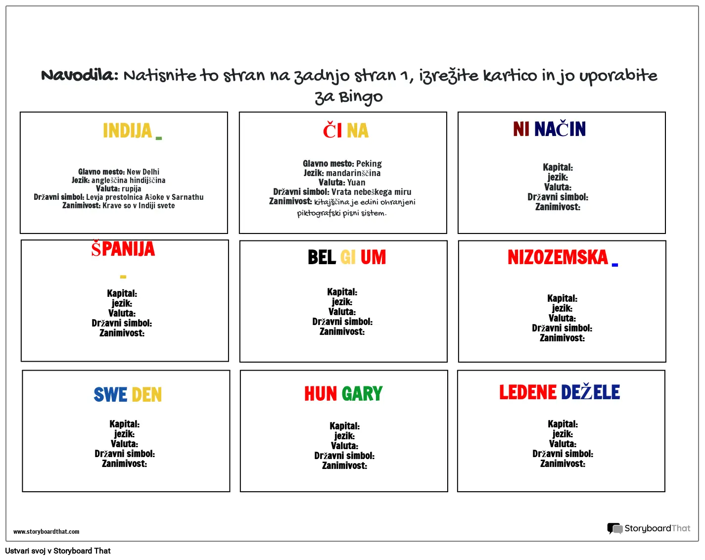 Označi Bingo 2 Storyboard by sl-examples