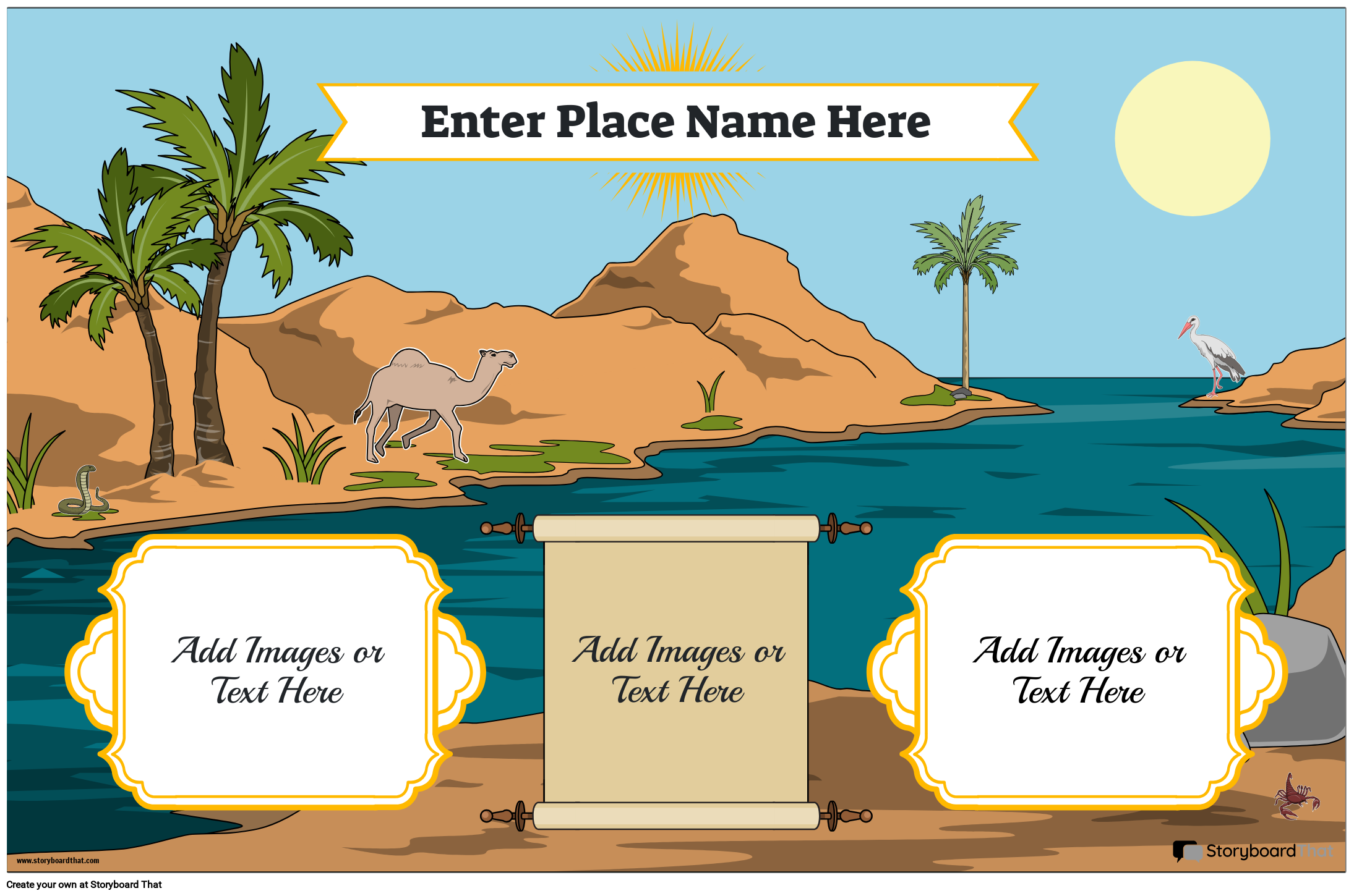 Popotni Plakat Landscape Color 7 Storyboard Tarafından sl-examples