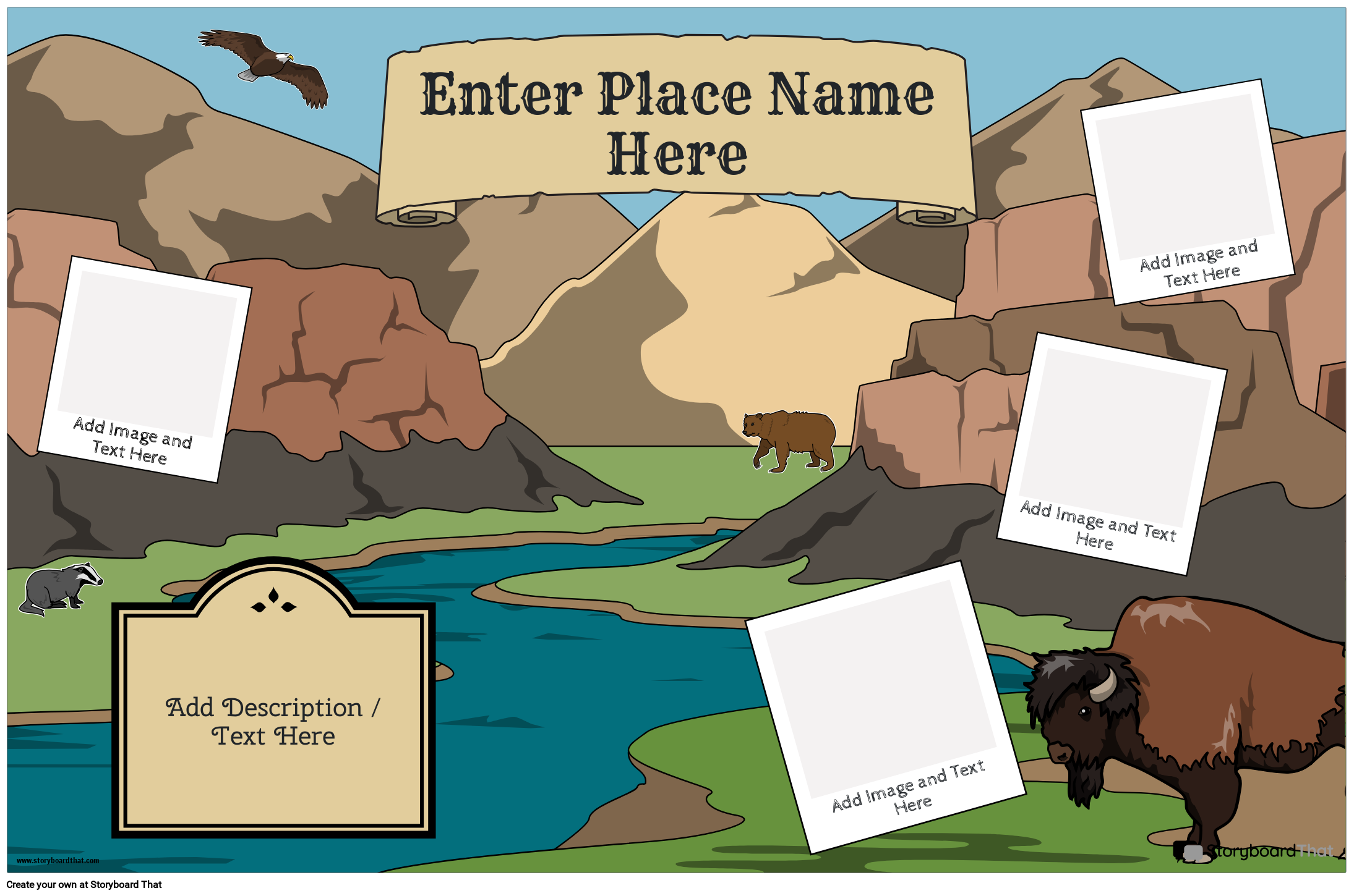 Potovalni Plakat Landscape Color 8 Storyboard by sl-examples