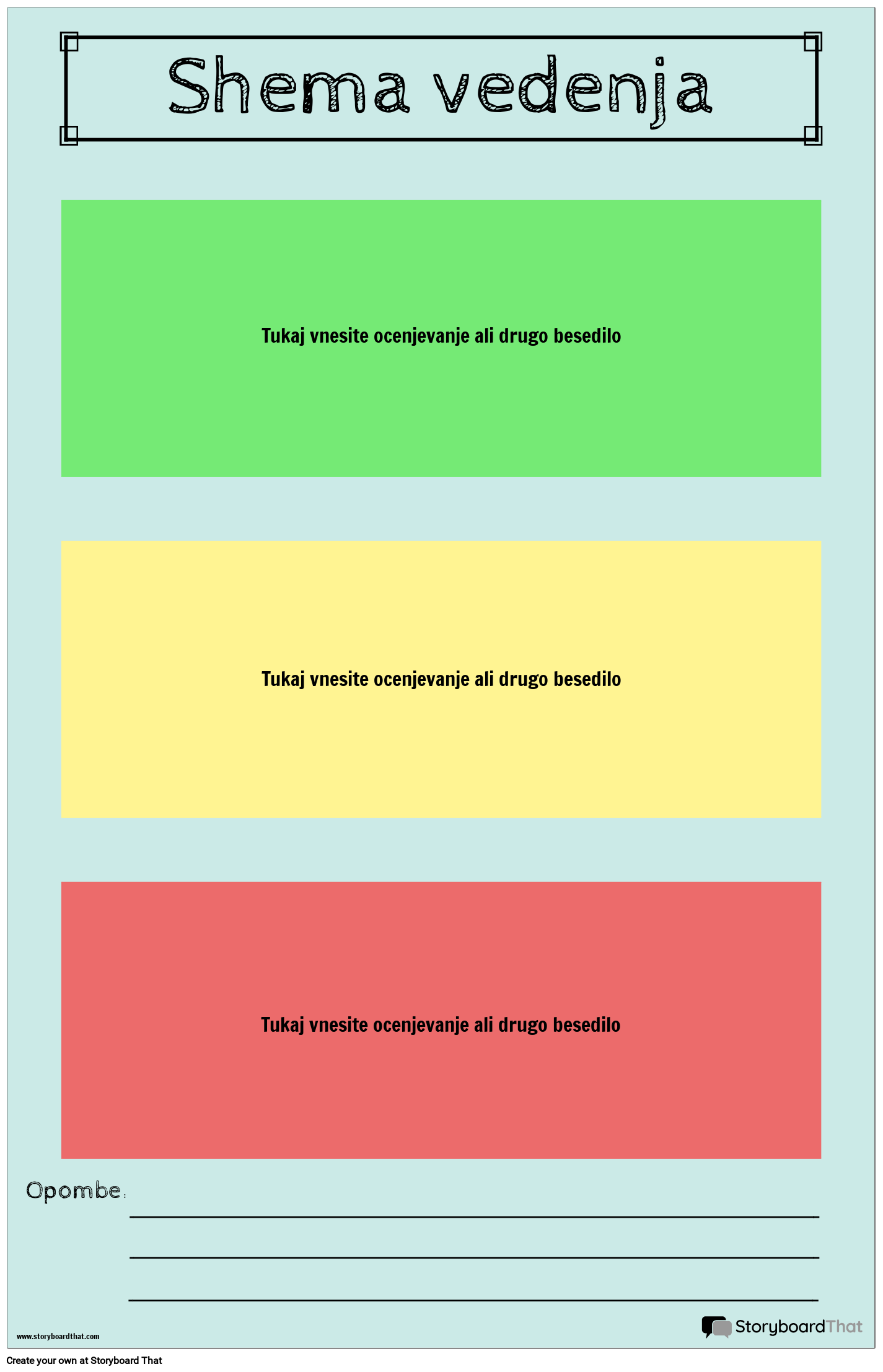 Shema Vedenja Storyboard par sl-examples