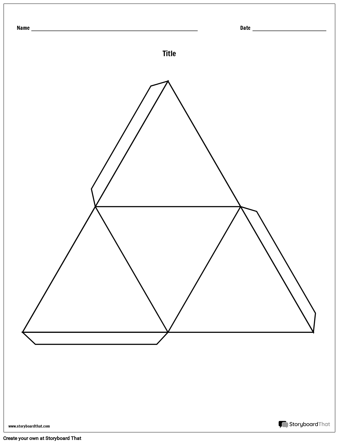 Triangle Story Cube Storyboard por sl-examples