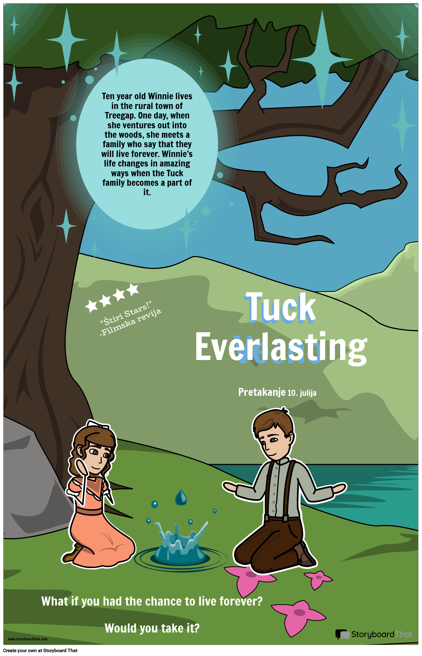 Tuck Everlasting - Primer Filmskega Plakata Storyboard