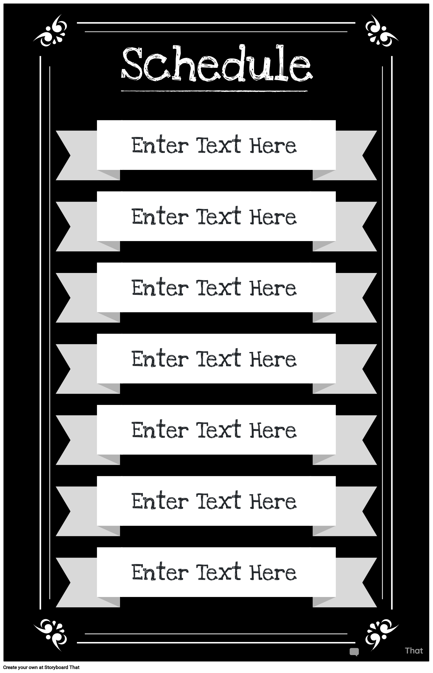 Urnik ur 2 Storyboard por sl-examples