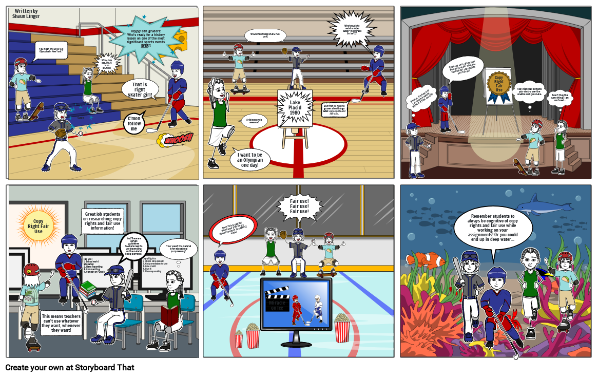 Copy Rights and Fair Use Shaun Linger Storyboard