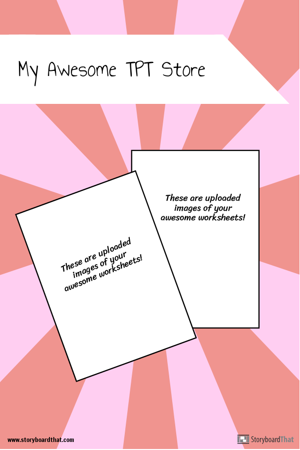 Pinterest TPT Template Storyboard por social-media-templates