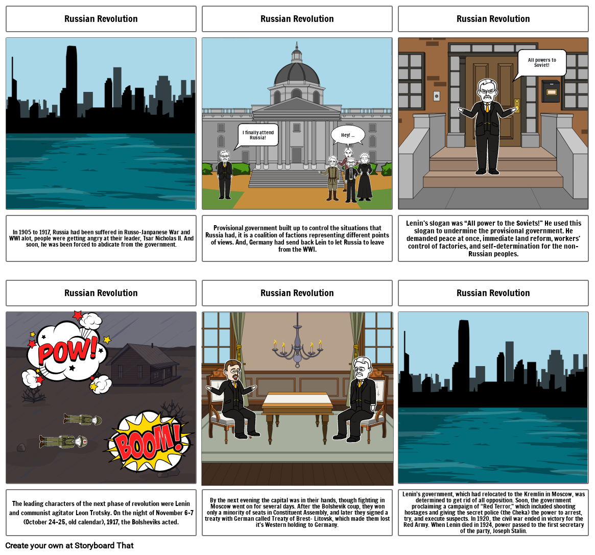 History project Storyboard par sophie0525