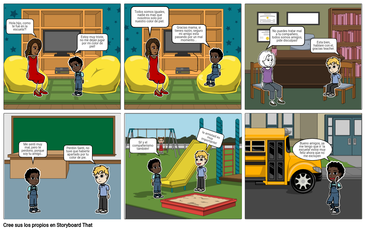 Comic valor de la amistad Storyboard av sophie10