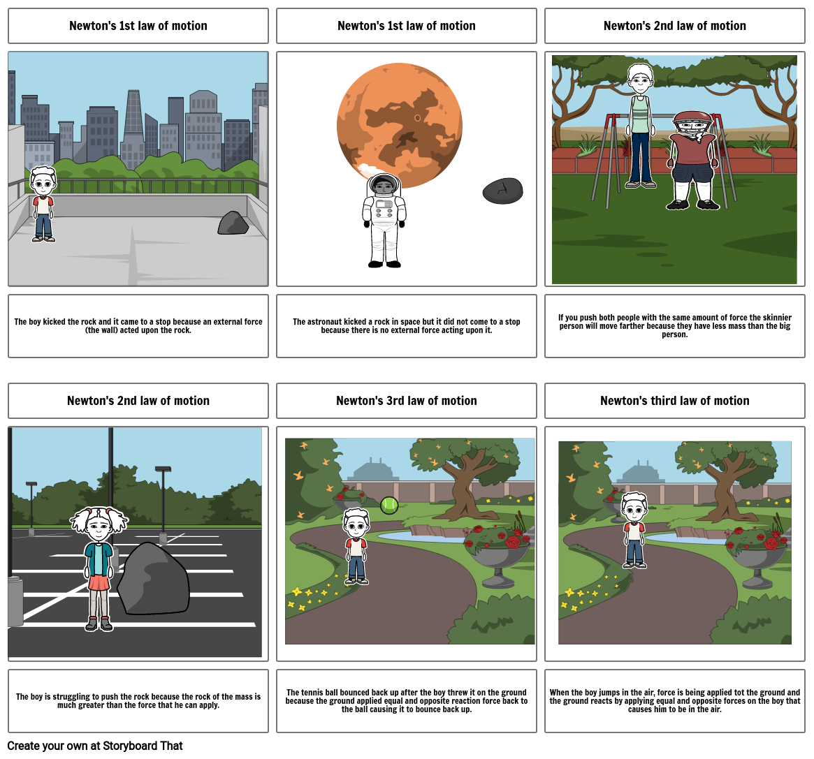 Newtons Laws Storyboard By Sp54693 Newtons Laws Storyboard By Sp54693