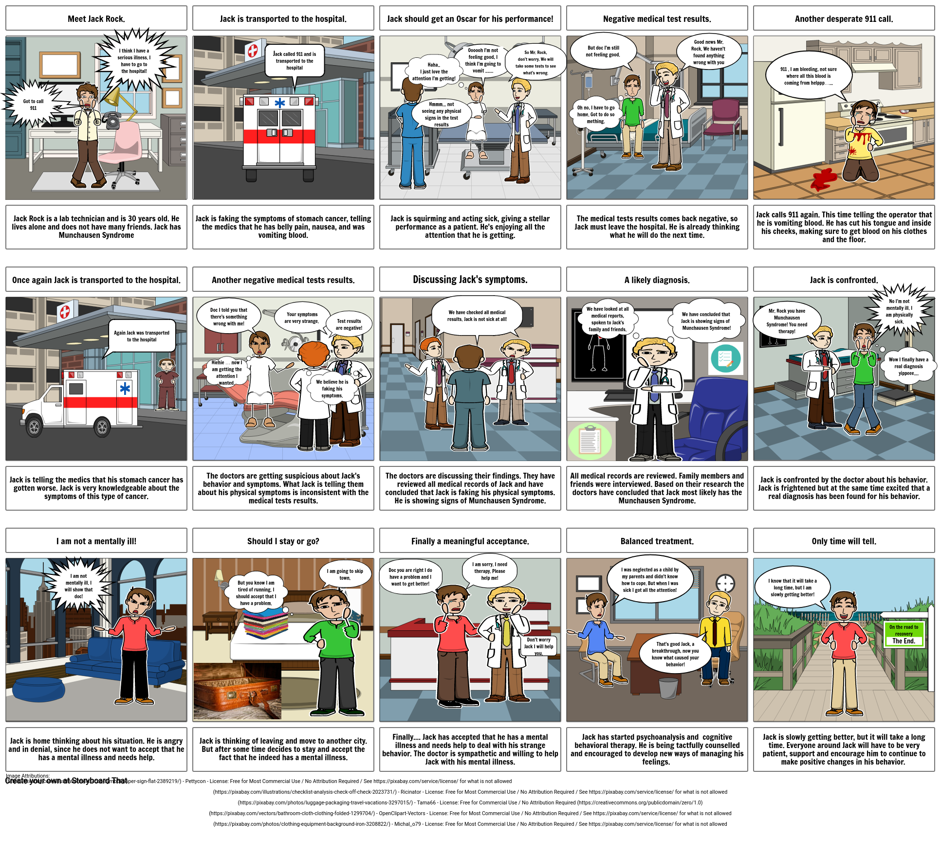 Help, I am sick! Storyboard par spyekey