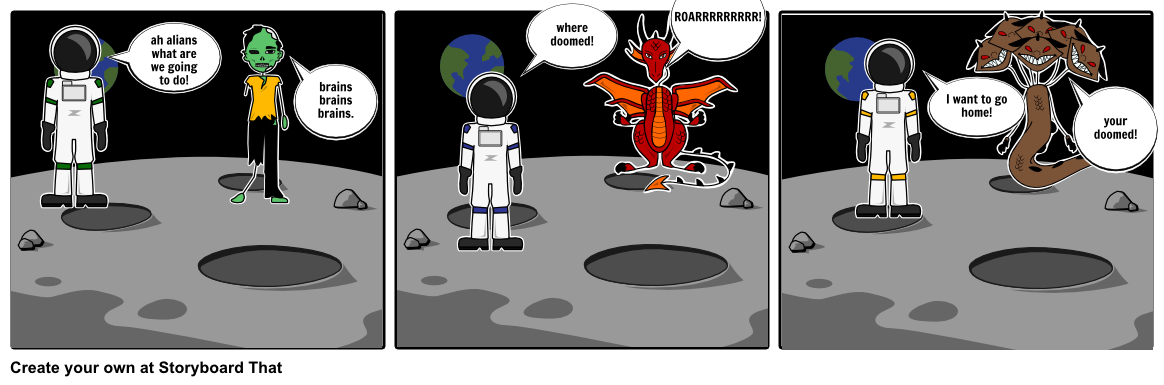 drama in outer space Storyboard by squeekytoy