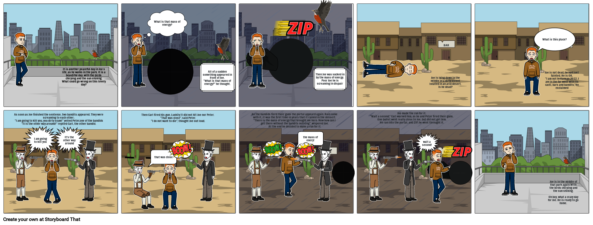 Joe time travles Storyboard por srdfhynchjekcg