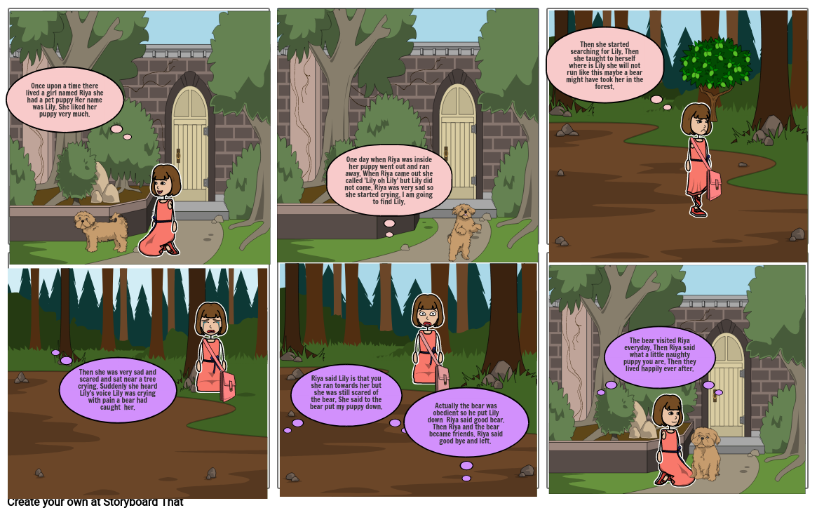 The lost puppy Storyboard por sreelaya