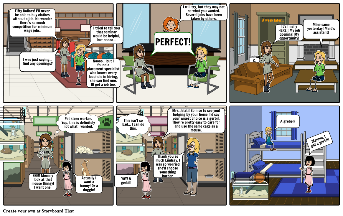 The JOB SEEKEr Storyboard by starshooter12