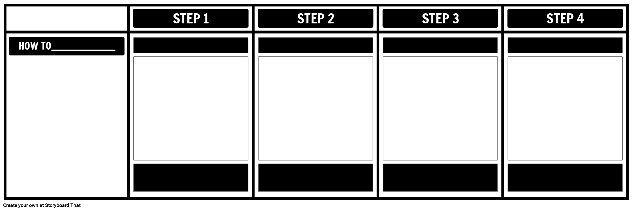4 Step How To Template Storyboard By Storyboard templates