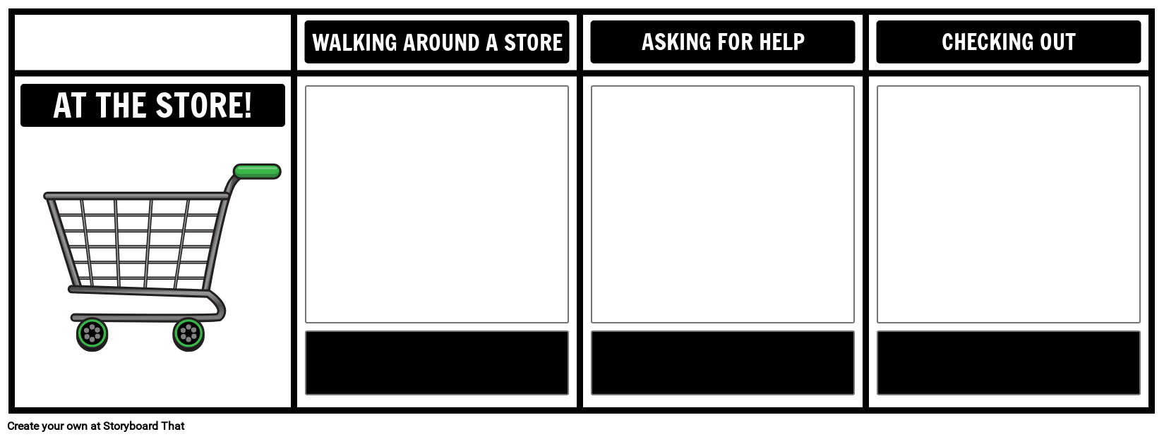 At the Store Template Storyboard by storyboard-templates