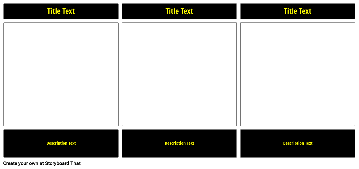 Blank Cell With Title Description Storyboard By Storyboard templates