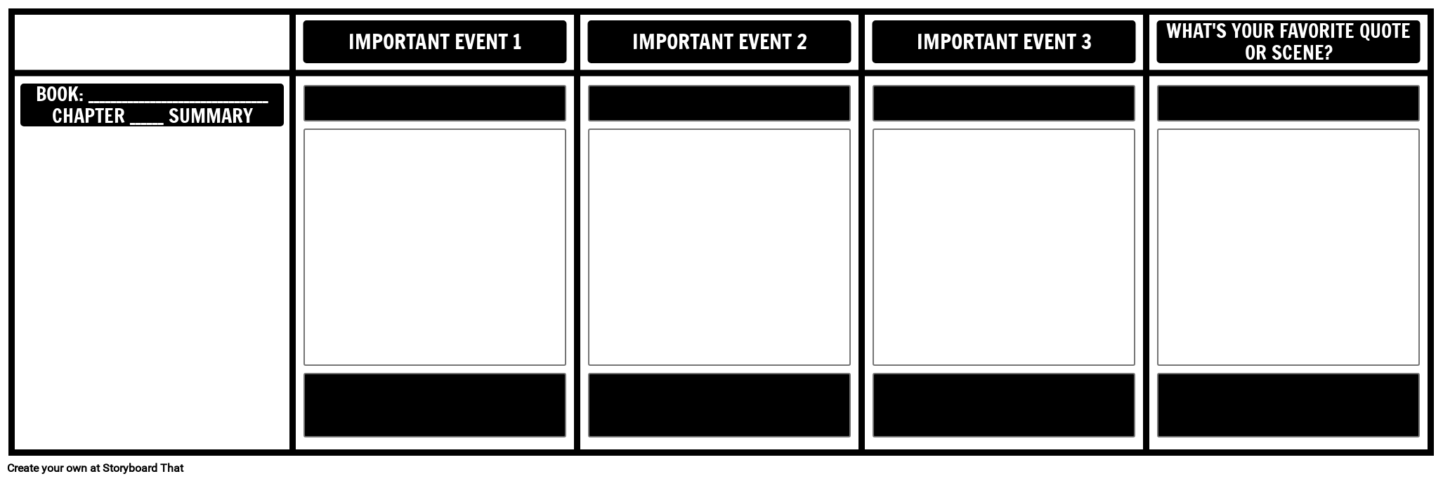 Chapter Summary Template Storyboard Por Storyboard templates