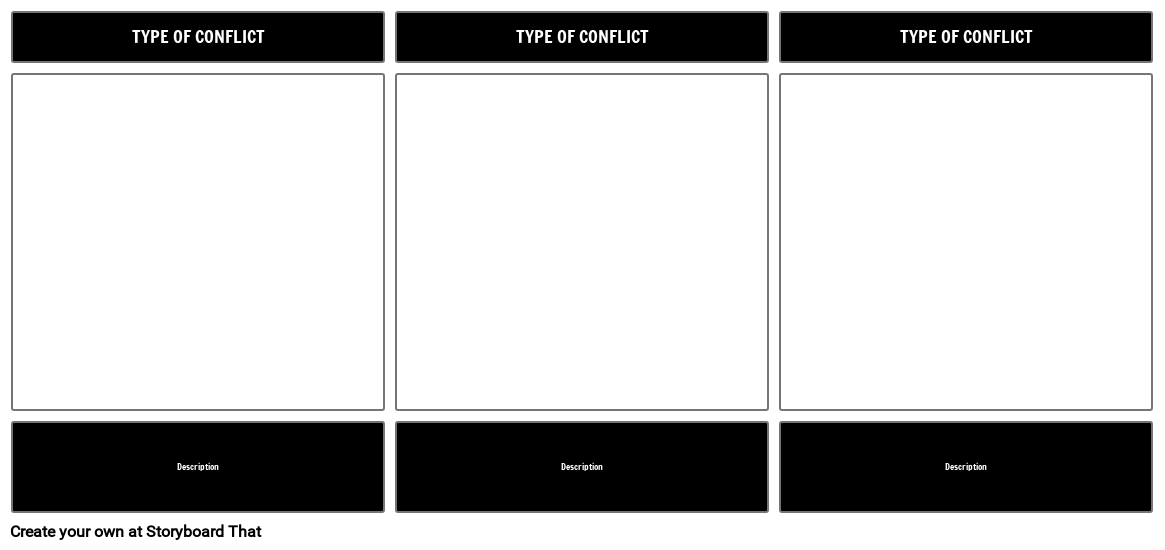 Landscape Labelled Text Analysis Template Storyboard