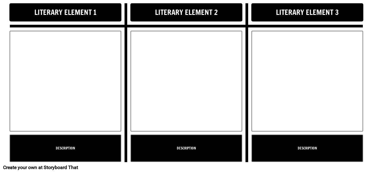 Literary Element Scavenger Hunt Template Storyboard