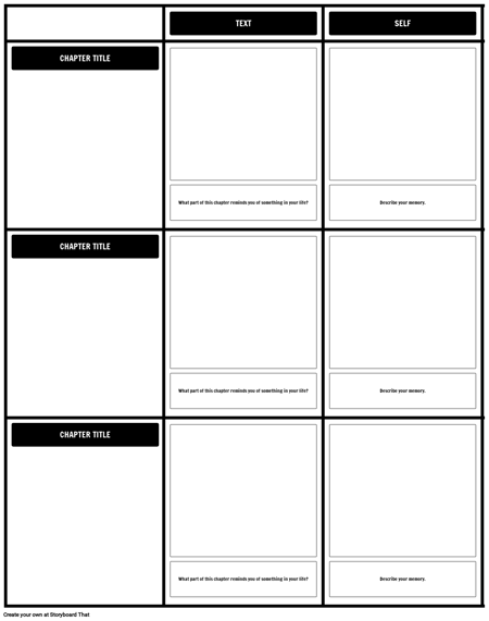Chart and Grid Templates | Storyboard Template Gallery