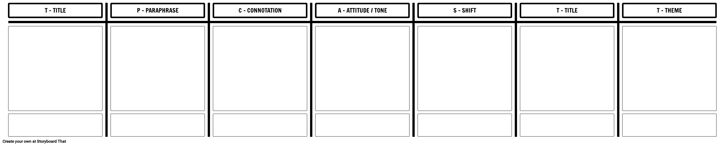 TPCASTT Poetry Analysis Template & Activities