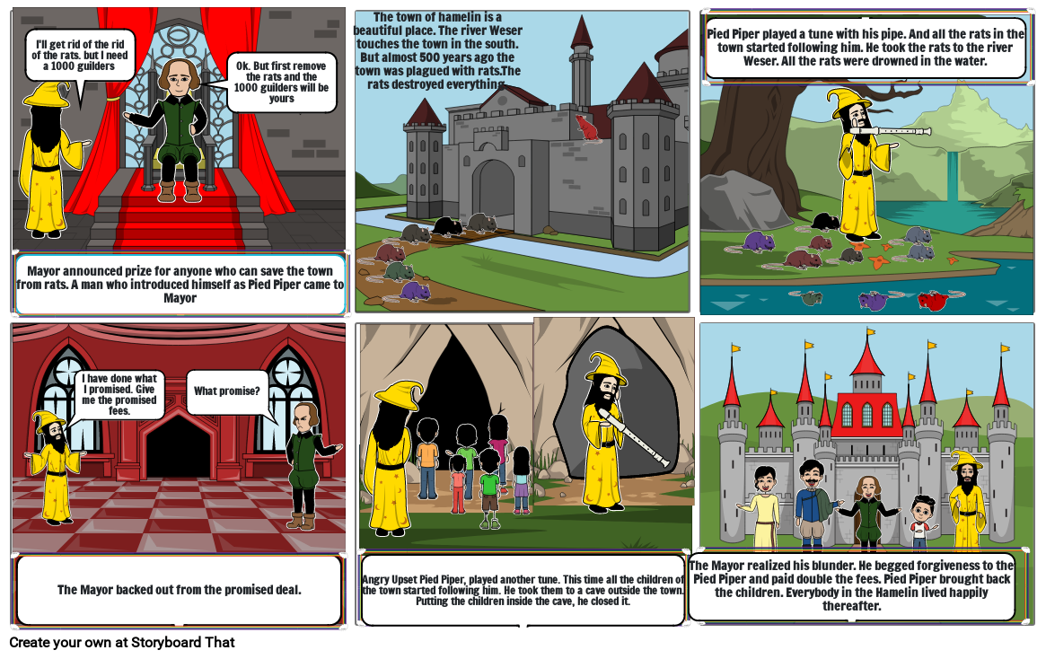 pied piper of hamelin (final) Storyboard by storymaster