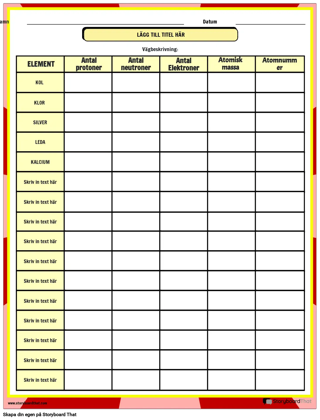 Atomstruktur Arbetsblad Storyboard by sv-examples Atomstruktur Arbetsblad Storyboard by sv-examples