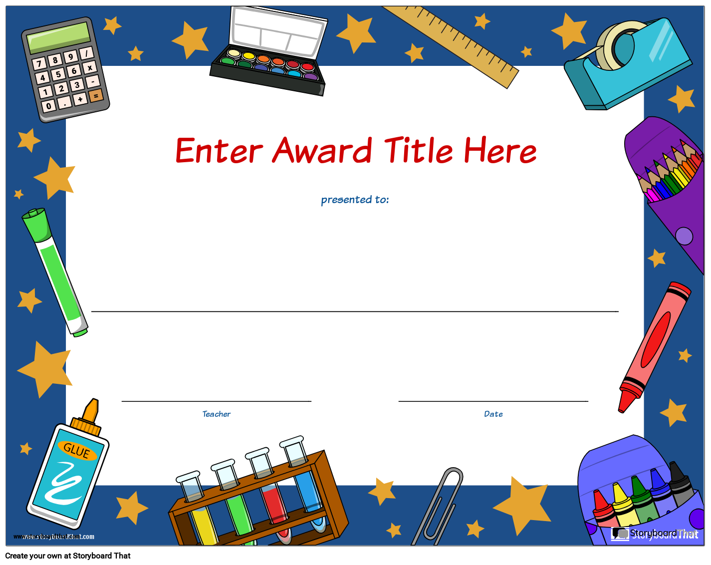 Award - Skolmaterial Storyboard av sv-examples