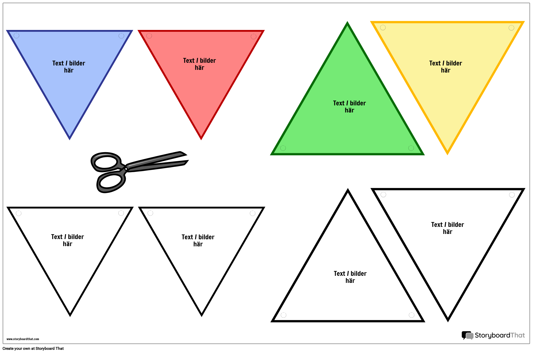 Banner Cut Outs Storyboard av sv-examples