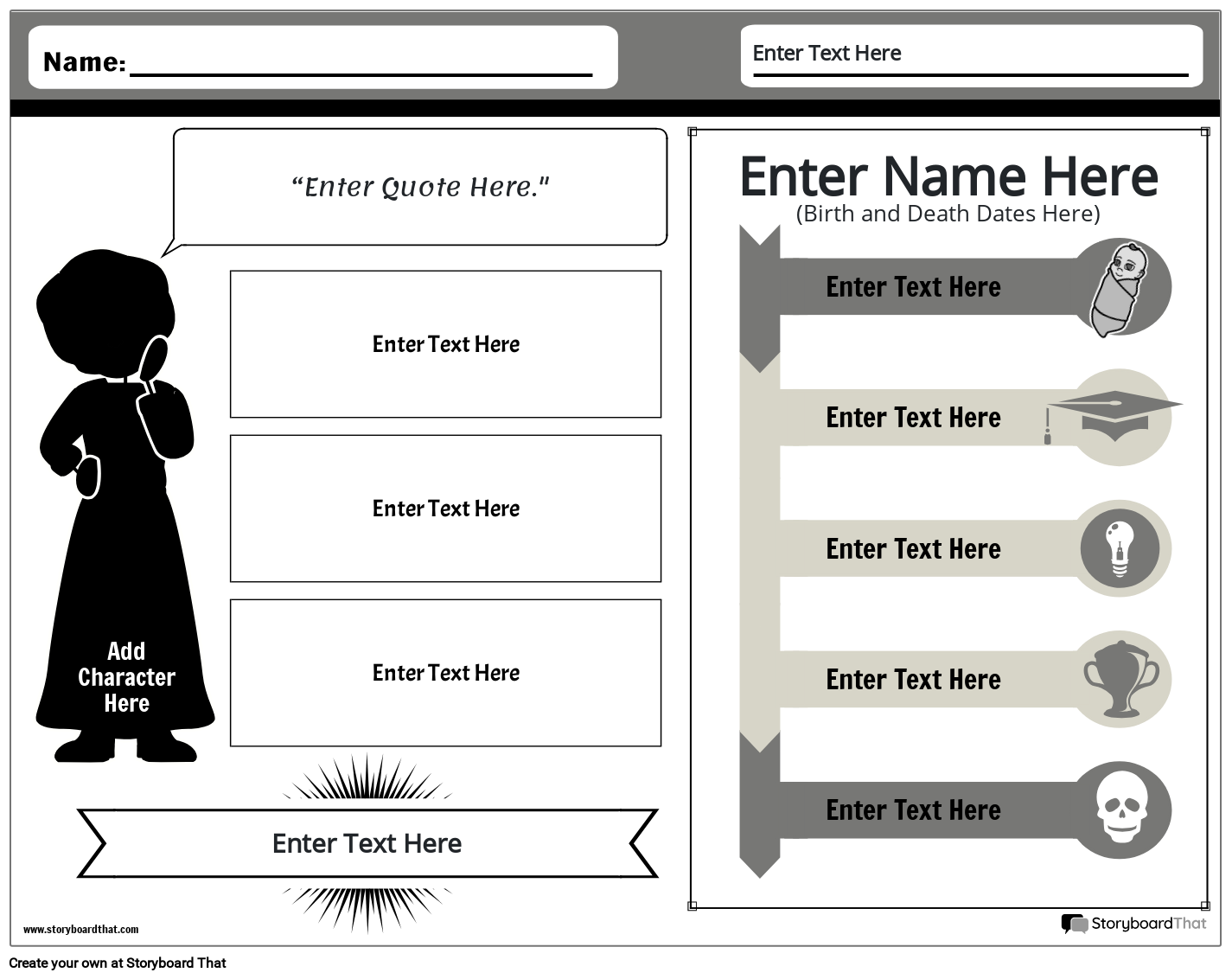 Biografi Landskap BW 2 Storyboard por sv-examples