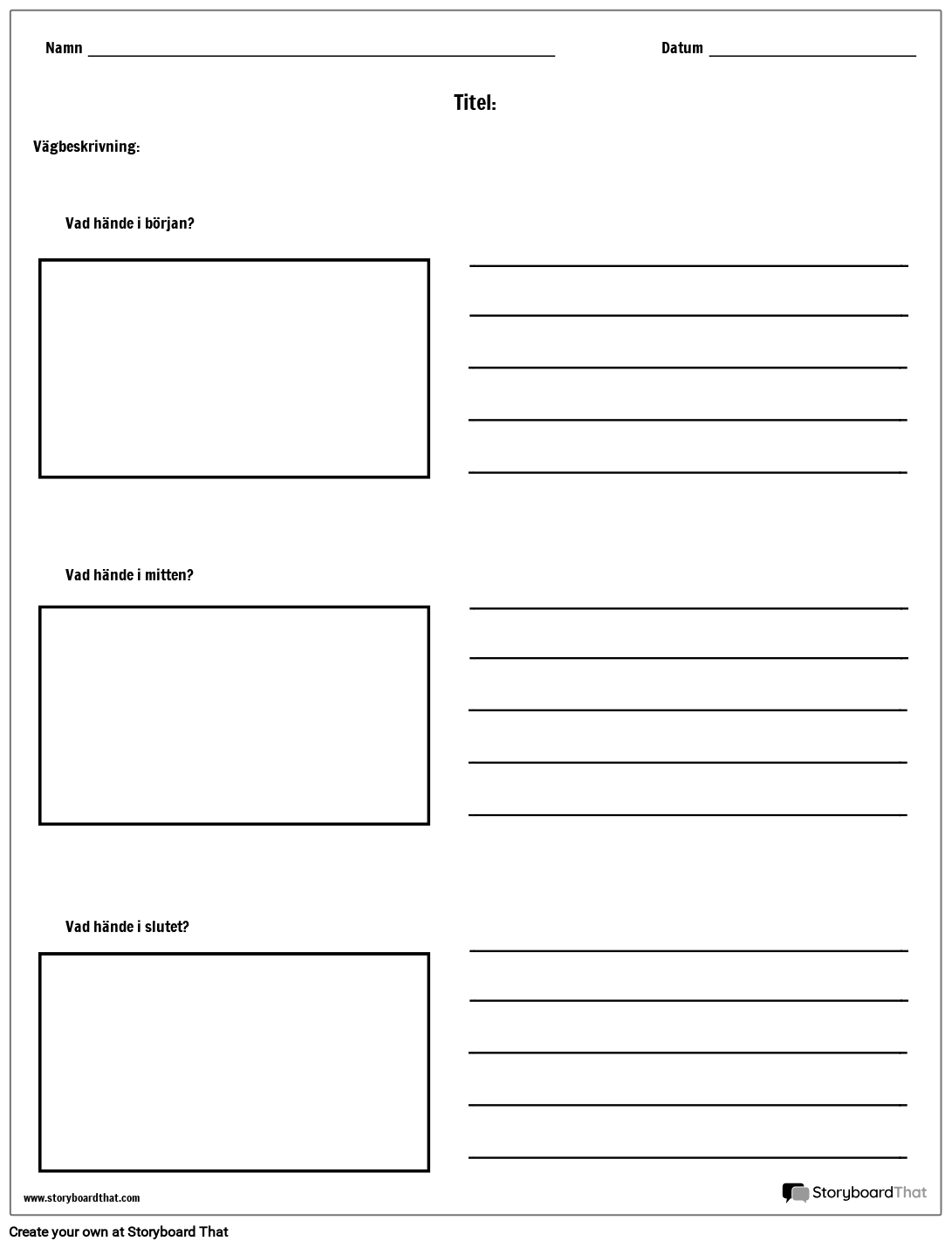 BME Bild och Linjer Storyboard by sv-examples