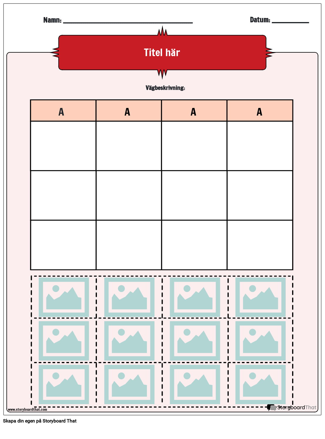 Börjande Ljud Sortera det Cutout Mall Storyboard