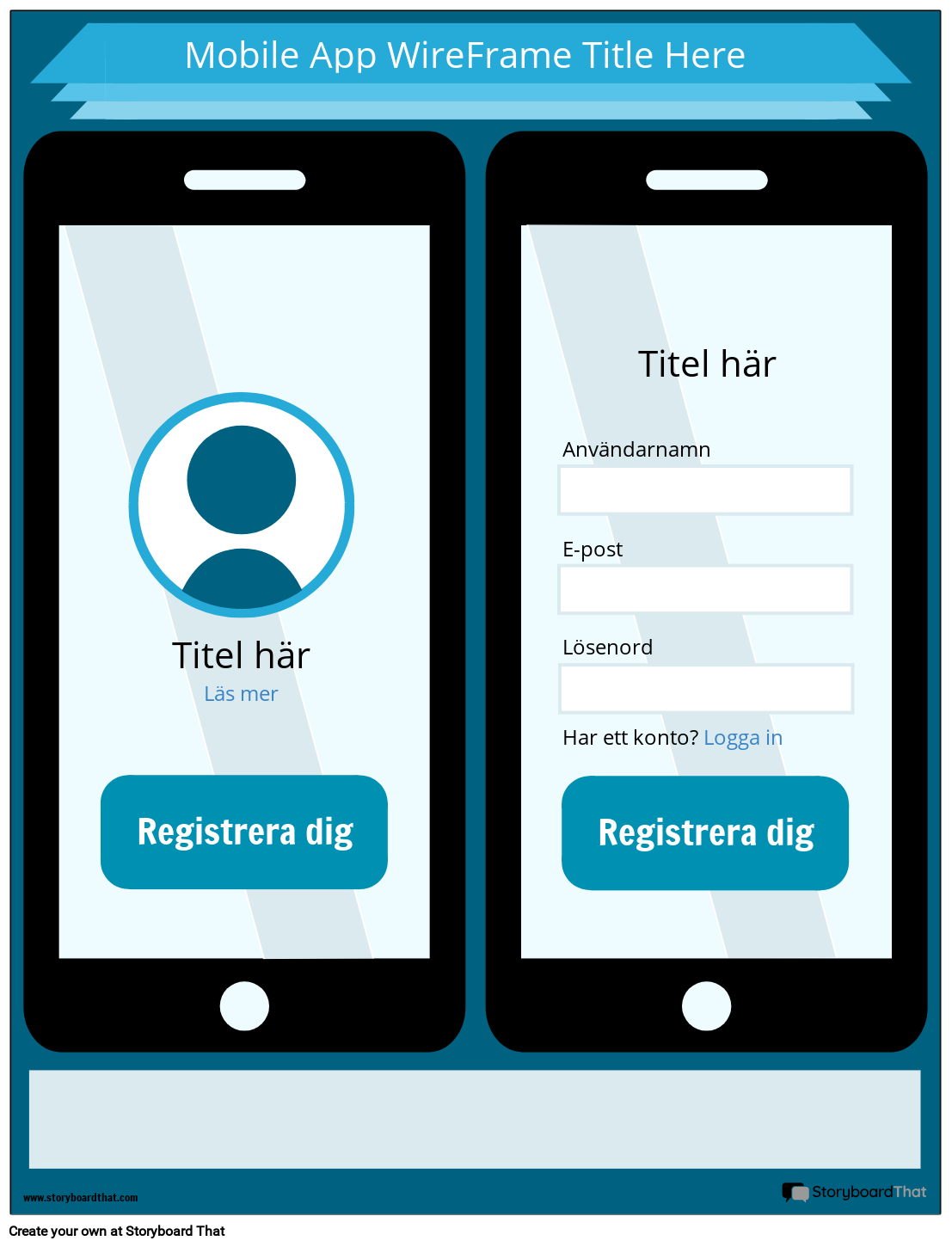 Mobile och App Wireframes | GRATIS Wireframe Tool