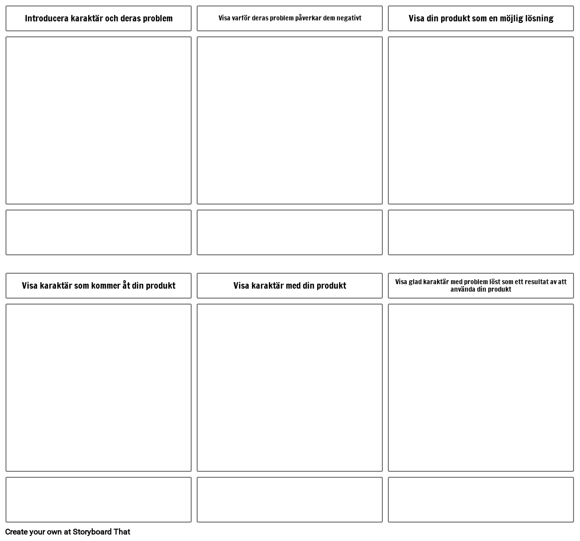 Customer Journey - storyboard för videomall Storyboard Customer Journey - storyboard för videomall Storyboard