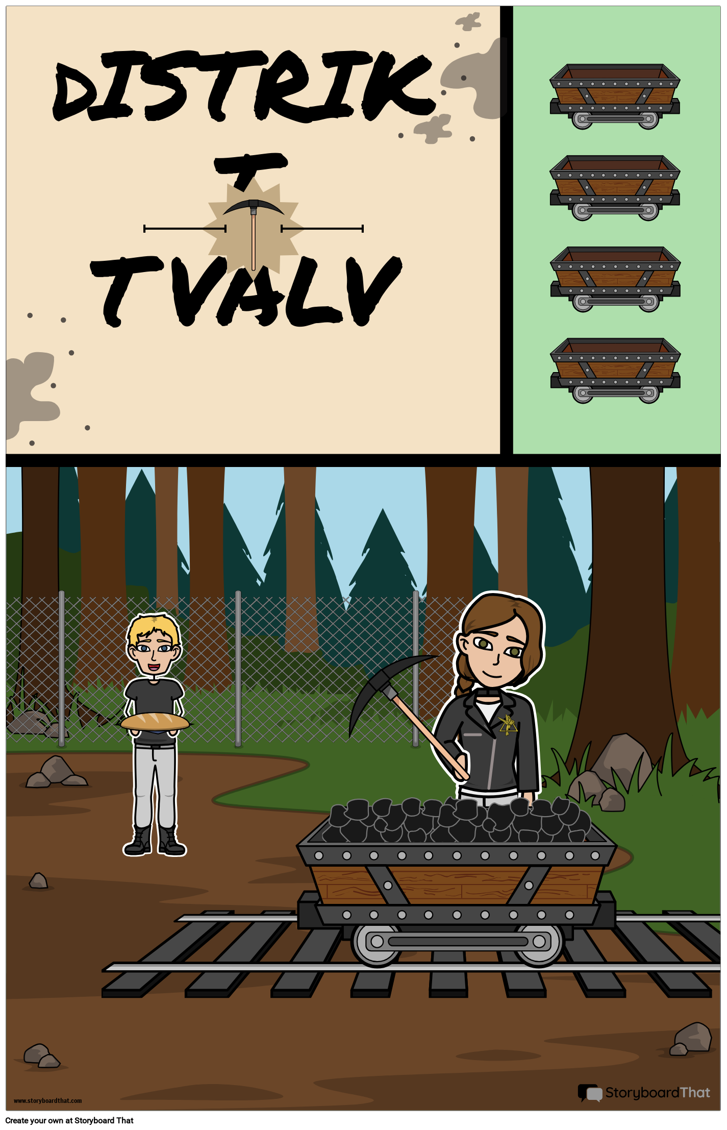 Distrikt 12 Reseaffisch Storyboard por sv-examples