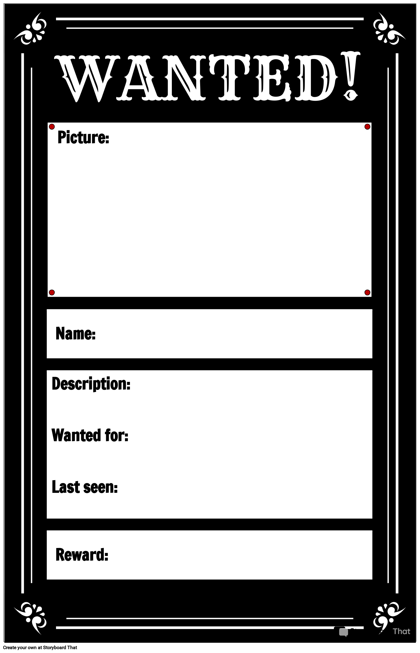 Efterlyst Affisch 7 Storyboard av sv-examples