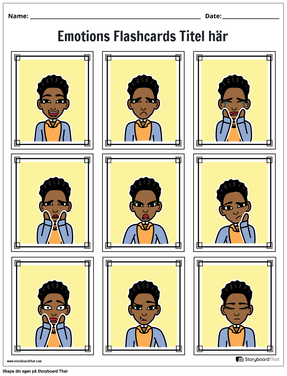 Emot Flash Porträttfärg 1 Storyboard por sv-examples