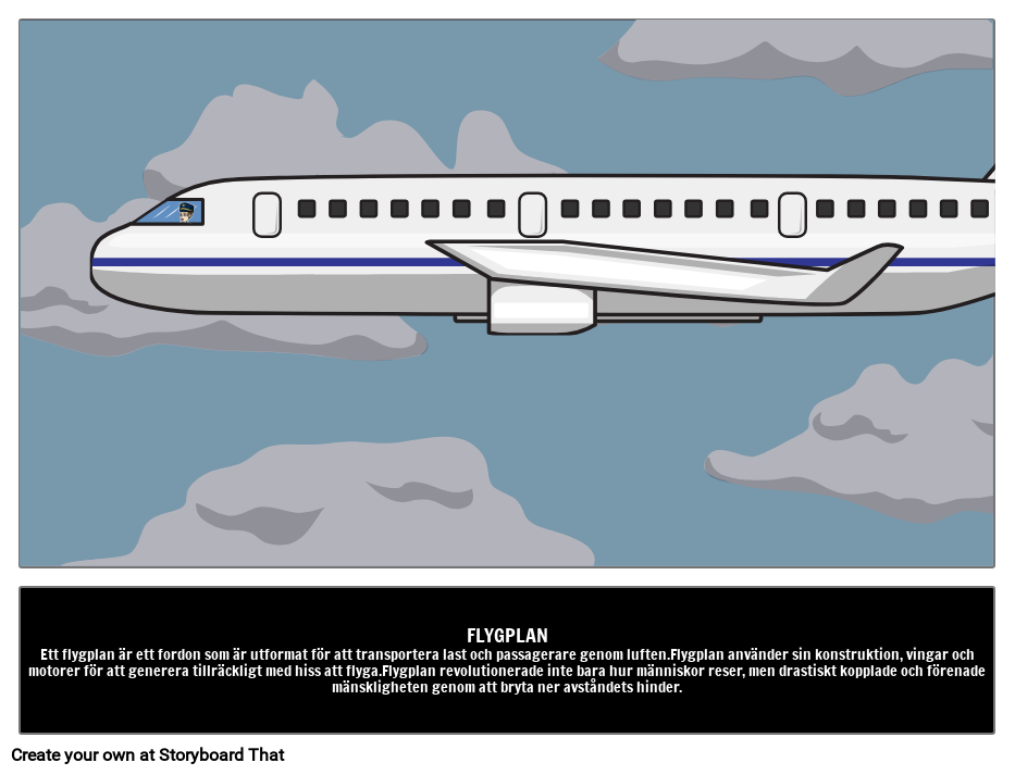Flygplan Storyboard por sv-examples