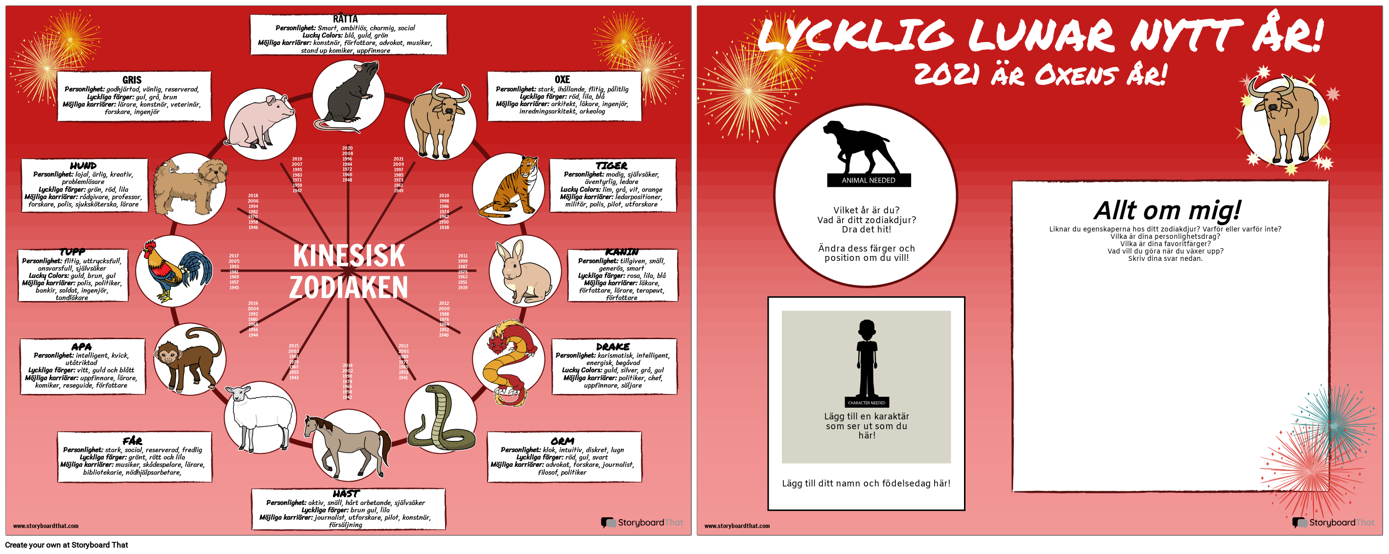 Forntida Kina Nyår Stjärntecken القصة المصورة من قبل sv-examples