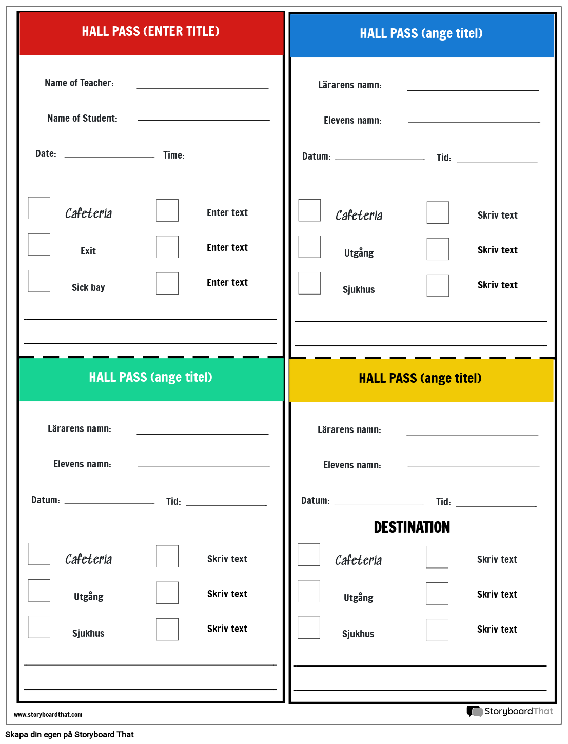 Hall Pass Mall Storyboard Par Sv Examples