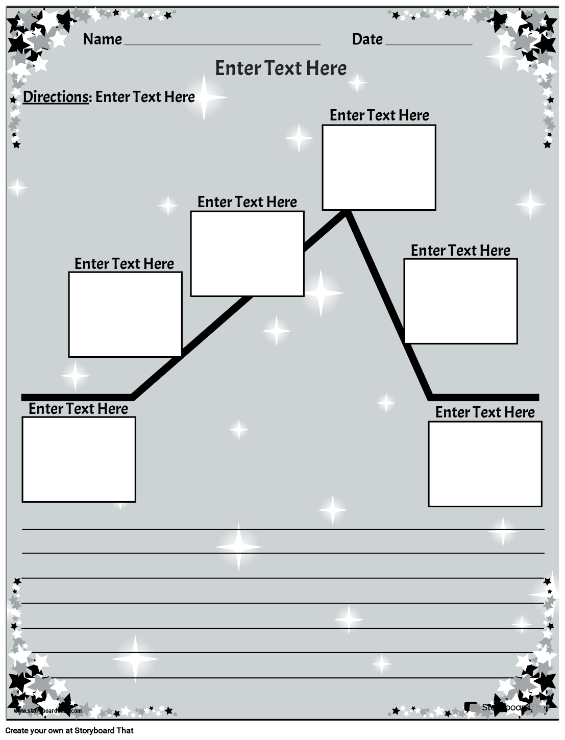 Handling Diagram Porträtt BW 2 Storyboard por sv-examples