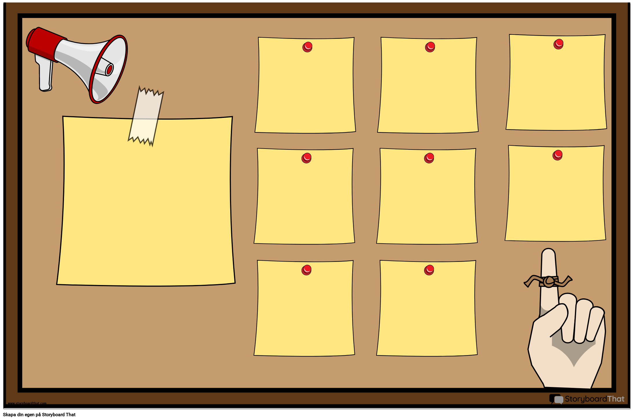 Informations Anslagstavla Storyboard por sv-examples