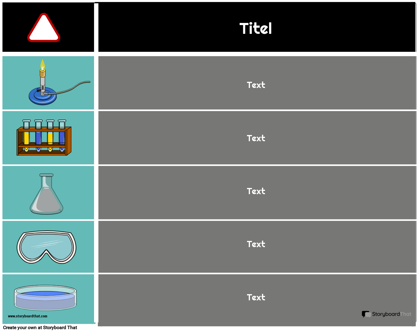 Labsäkerhet 1 Storyboard von sv-examples