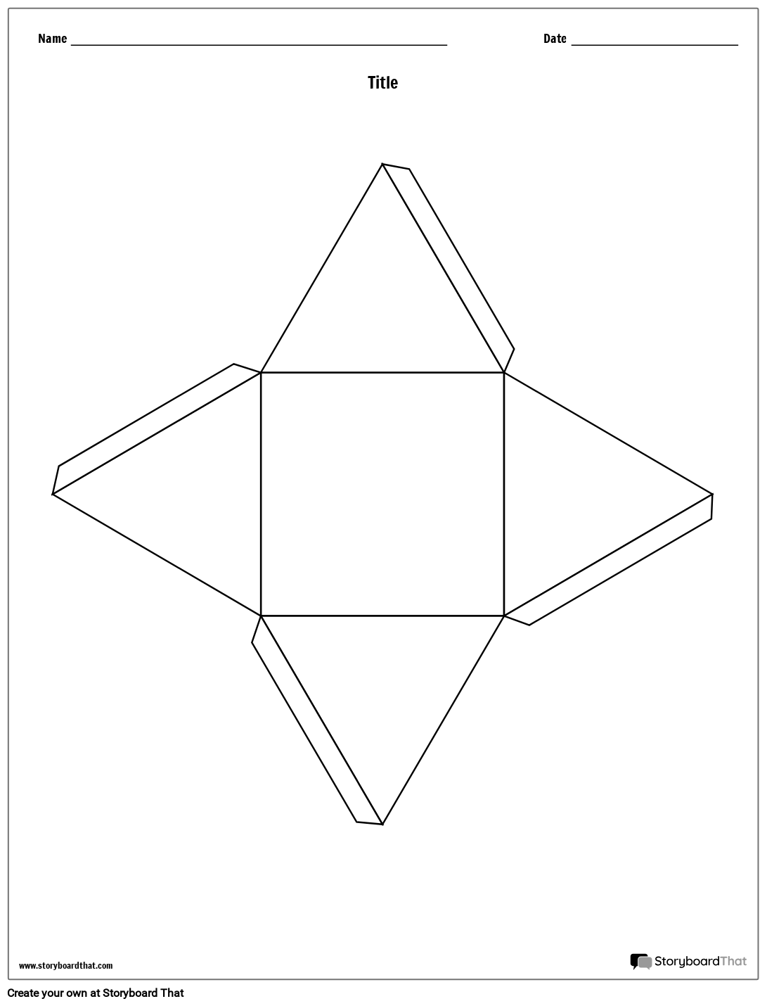 Pyramid Story Cube Mall Storyboard av sv-examples