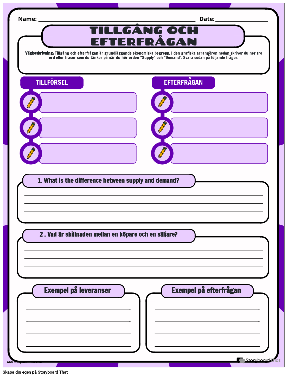 Skillnaden mellan kalkylblad för utbud och efterfrågan