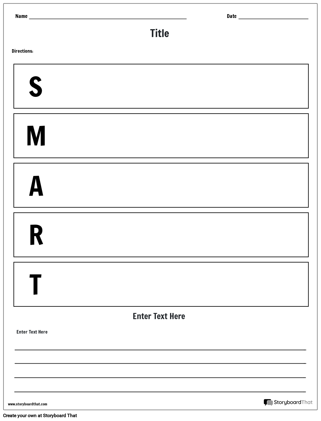 SMARTA mål Storyboard por sv-examples