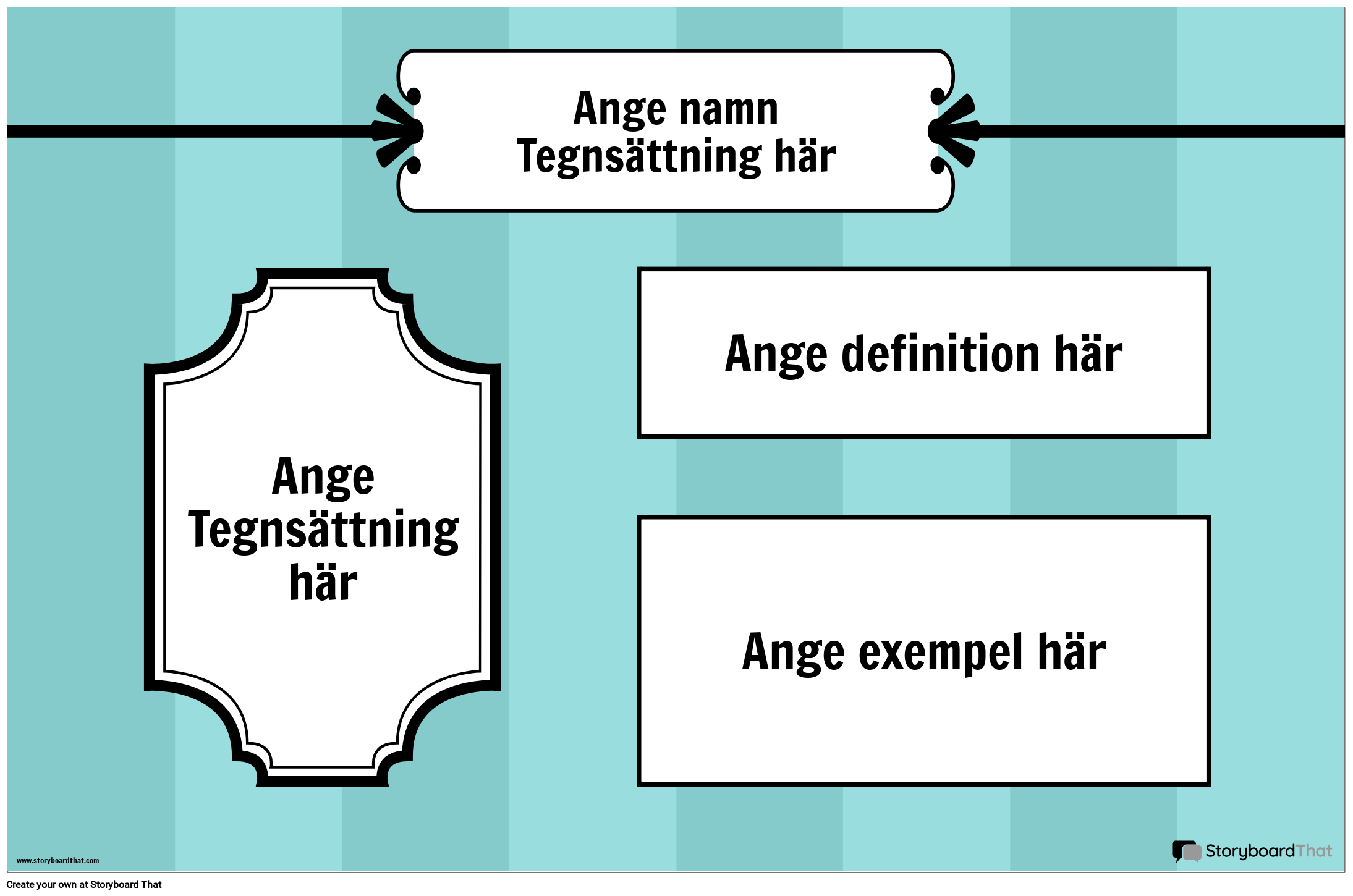 Tegnsättning Poster 1 Storyboard por sv-examples